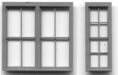 HO Scale – Framed Windows – Grandt Line Products